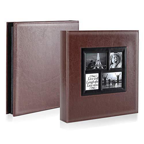 Family Wedding Picture Album (Brown) | Holds 600 Horizontal and Vertic ...