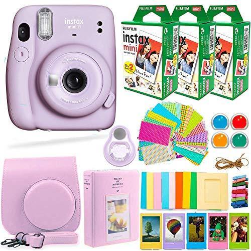 Fujifilm Instax Mini 11 Camera | Bundle Deal (60 Sheets, Case, Filters ...